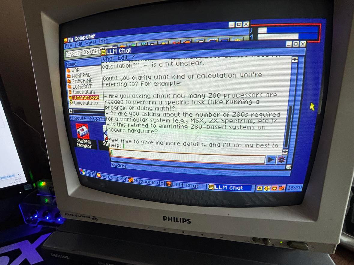 AI for the MSX - LLM Chat for SymbOS by Prevtenet | MSX Resource Center